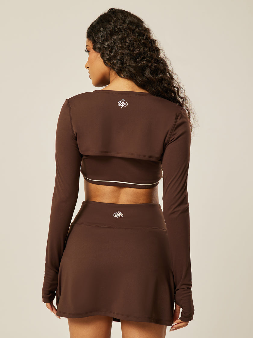 Core Everyday Bolero - Coffee Bean – Be Athletica